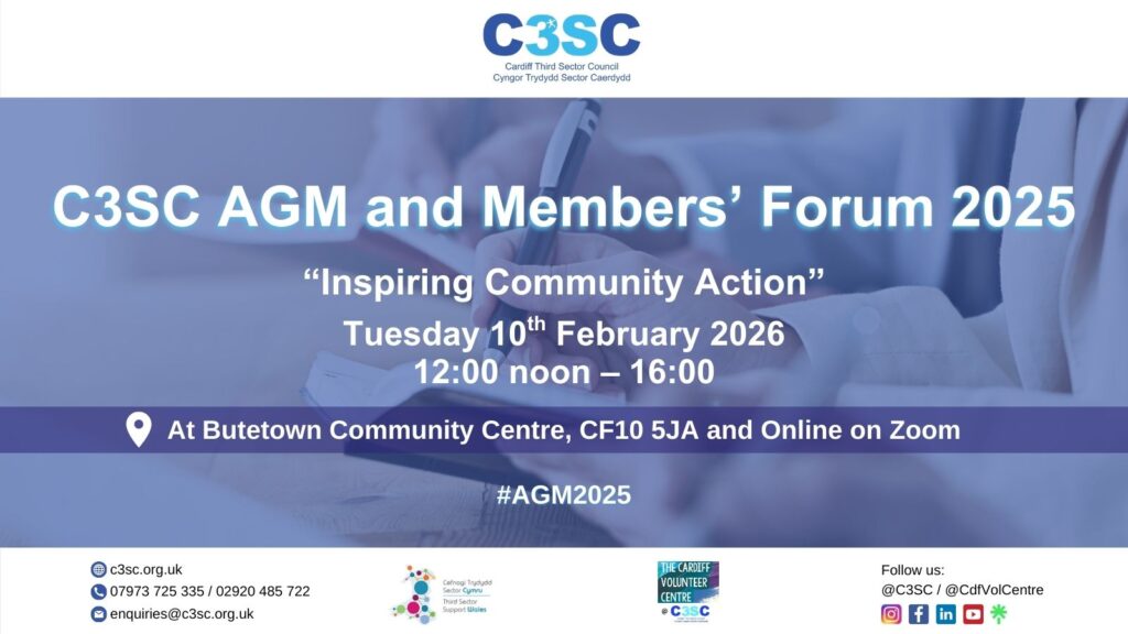 Cardiff Third Sector Council AGM and Members’ Forum 2025 | C3SC ...