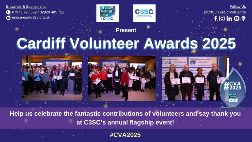 Cardiff Volunteer Awards 2025 | C3SC - Cardiff Third Sector Council